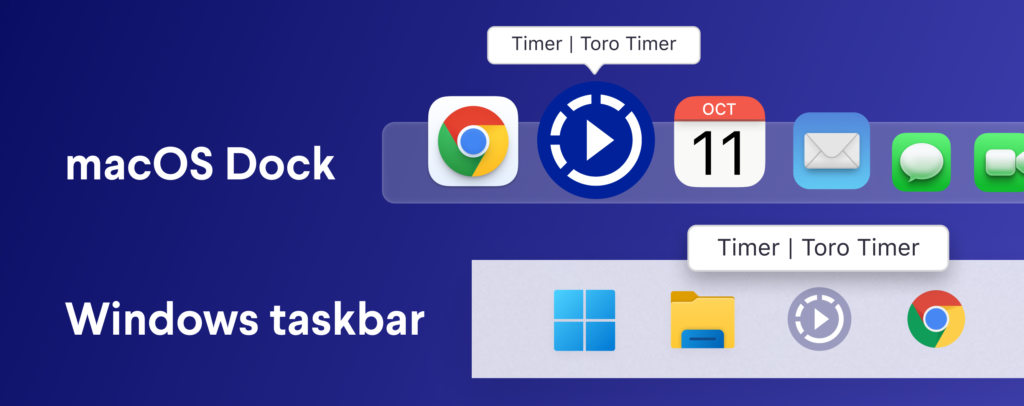Create shortcut for Toro app on your computer and mobile - Toro Timer